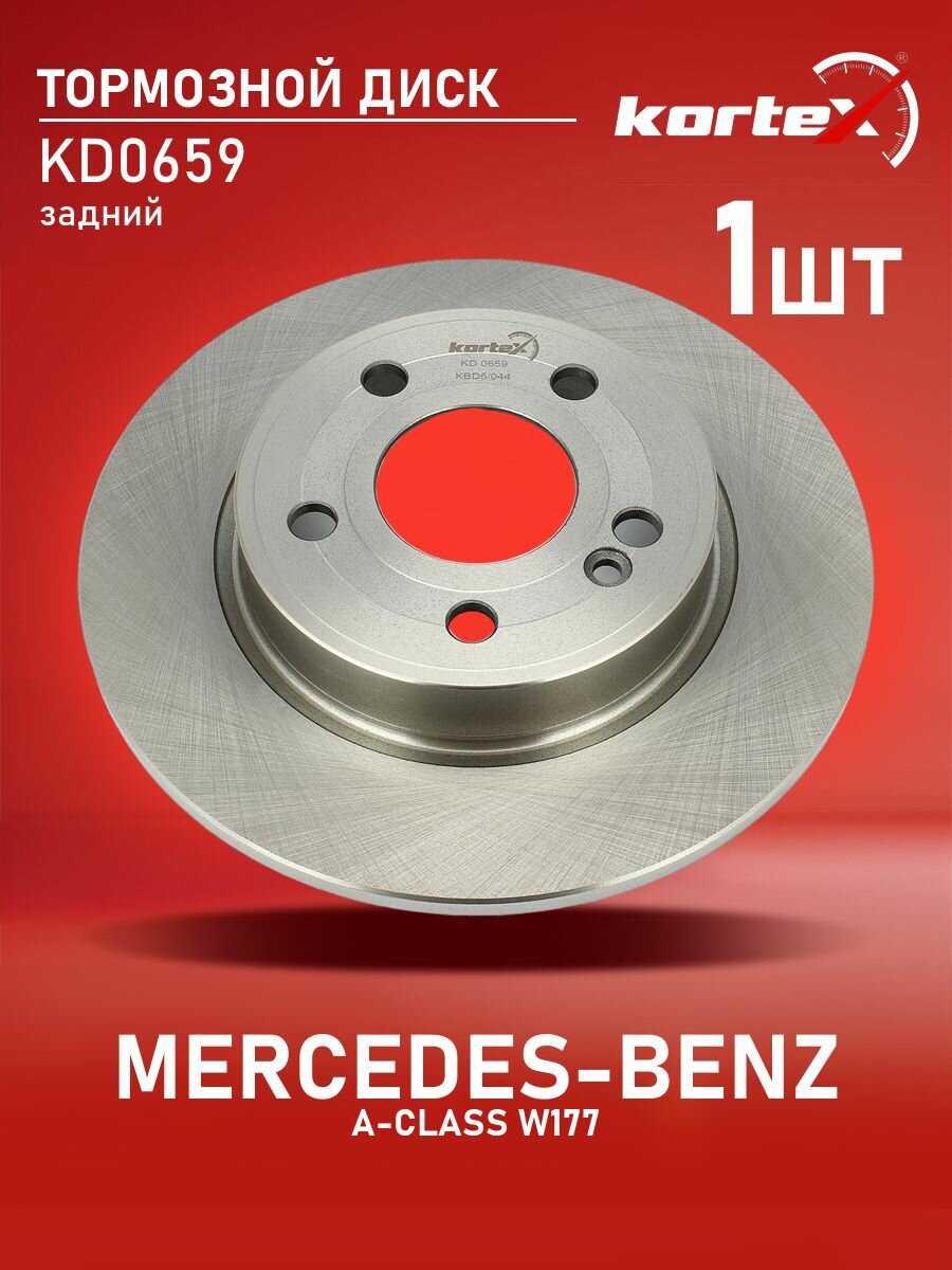 Тормозной диск Kortex для Mercedes-benz A-Class, B-Class, CLA, задний