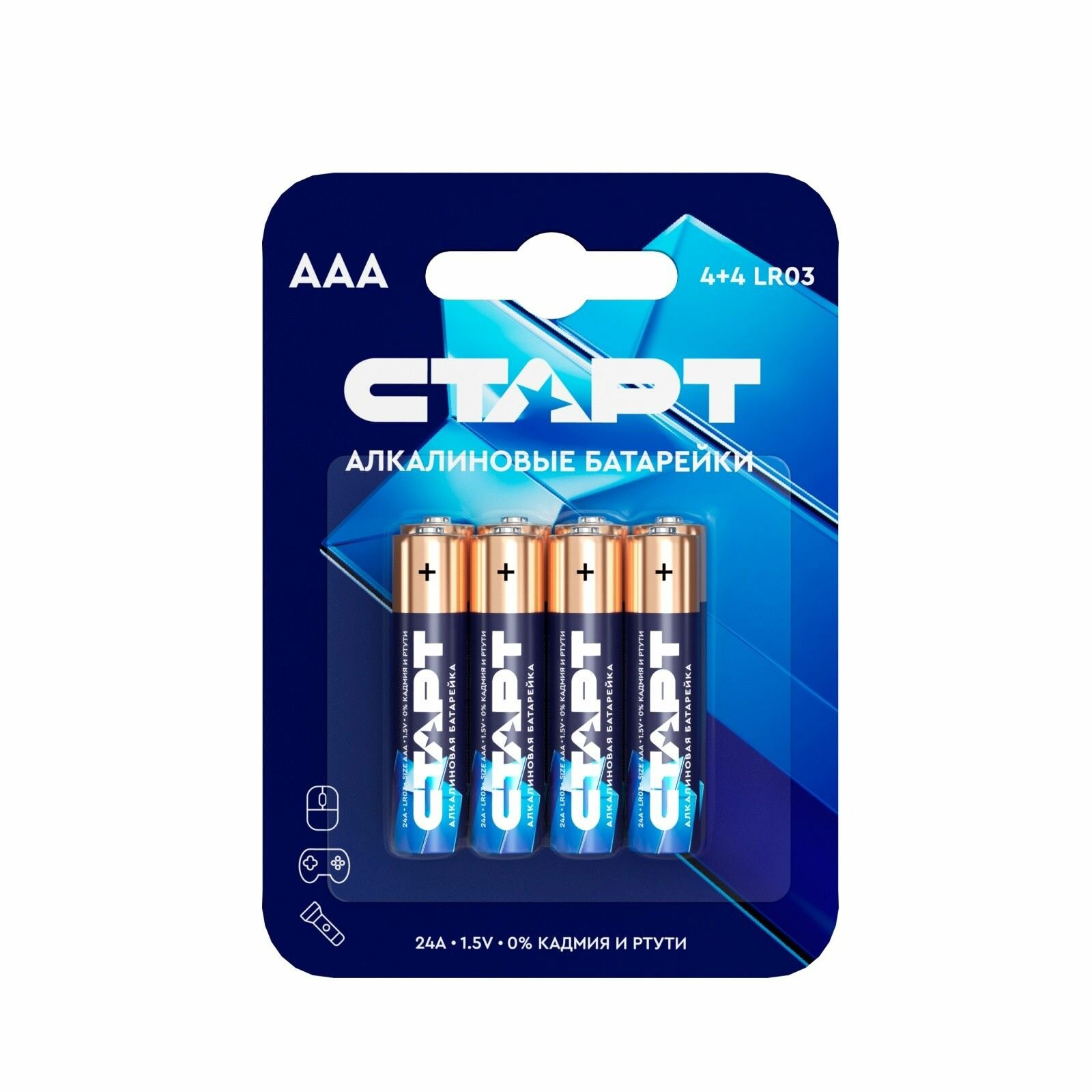 Старт батарейки LR03 - BL8 BLUE, 960, 8 шт. в уп - ке