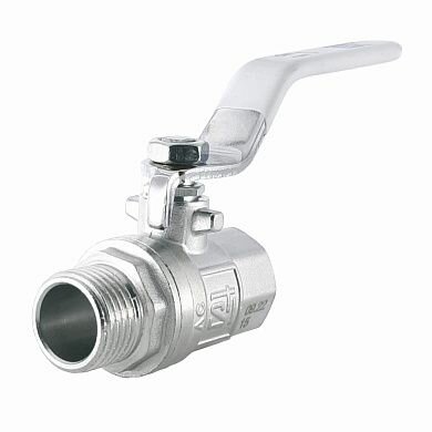 Кран шаровой 1/2" ВН ручка никелированный, STI