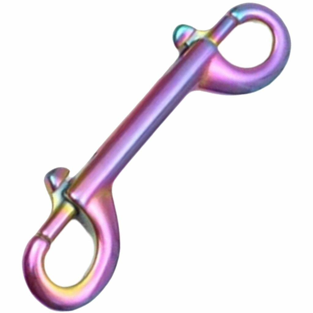 Двойной крюк из нержавеющей стали 316 для надежного соединения в сложных условиях и для опытных дайверов, Золотой - 115mm