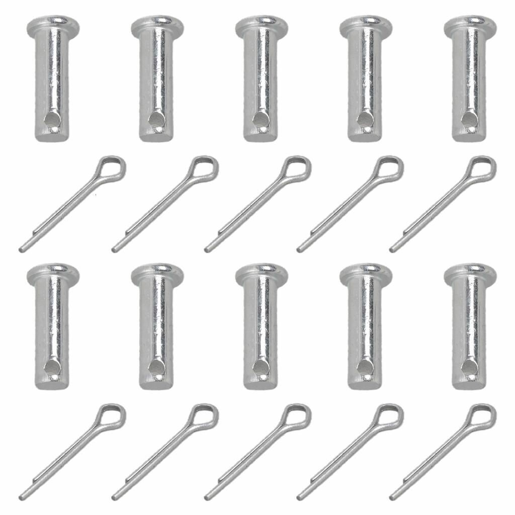 10 шт. Стальные штифты с одним отверстием и плоской головкой, простые в использовании, - М8 на 25
