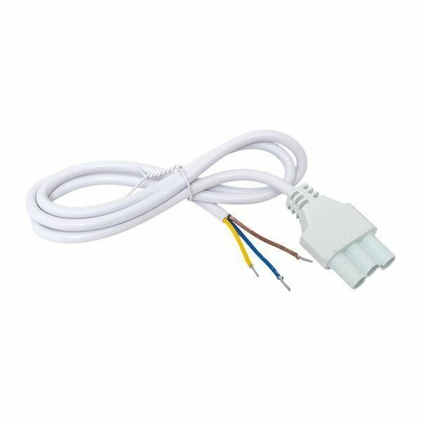 Кабель для подключения светодиодных линейных светильников ДБО-60/120/150 1м 3х0.75 бел. EKF ASC-W-1-LBL