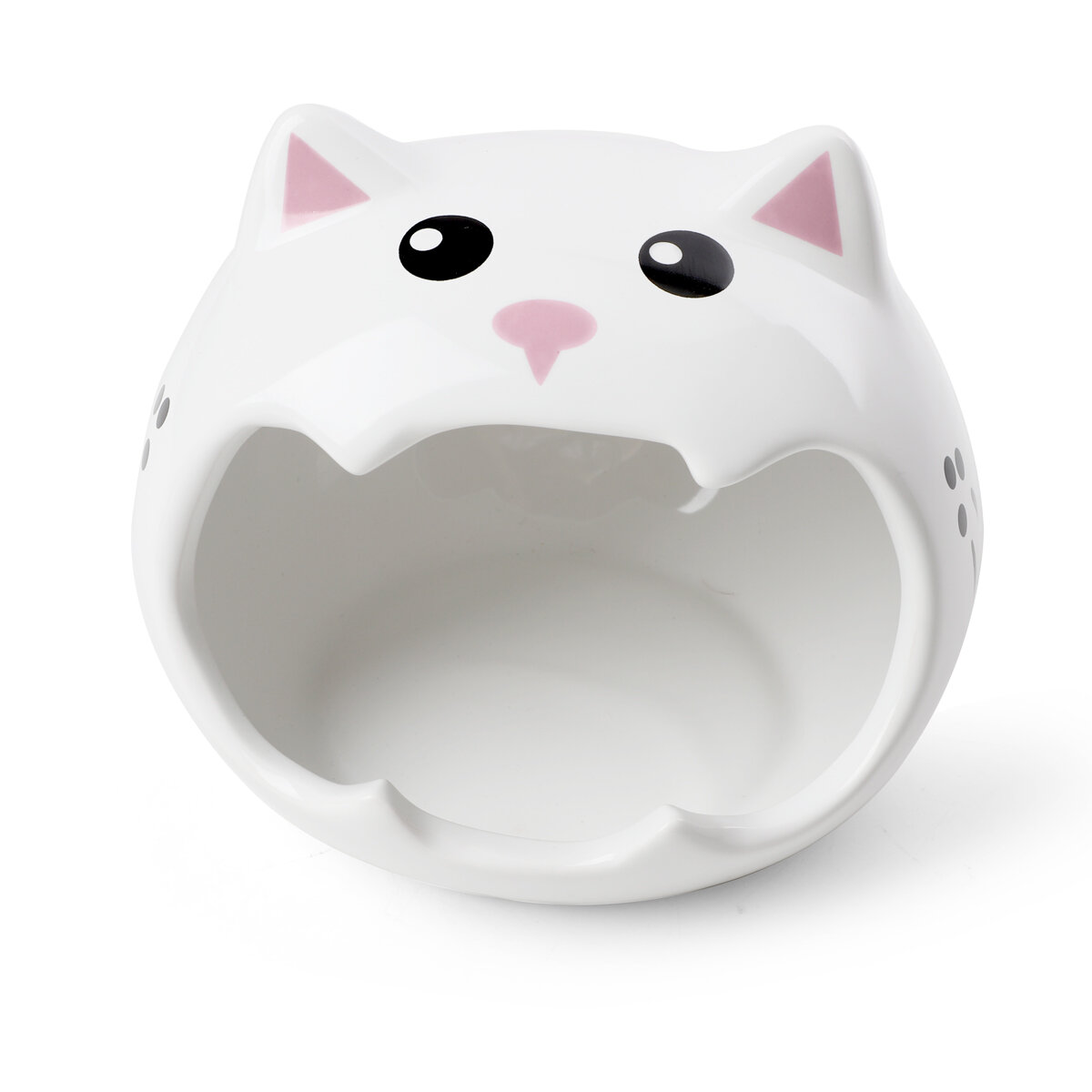 Домик для хомяка и других грызунов керамический Triol "Котик", 15*15*14см