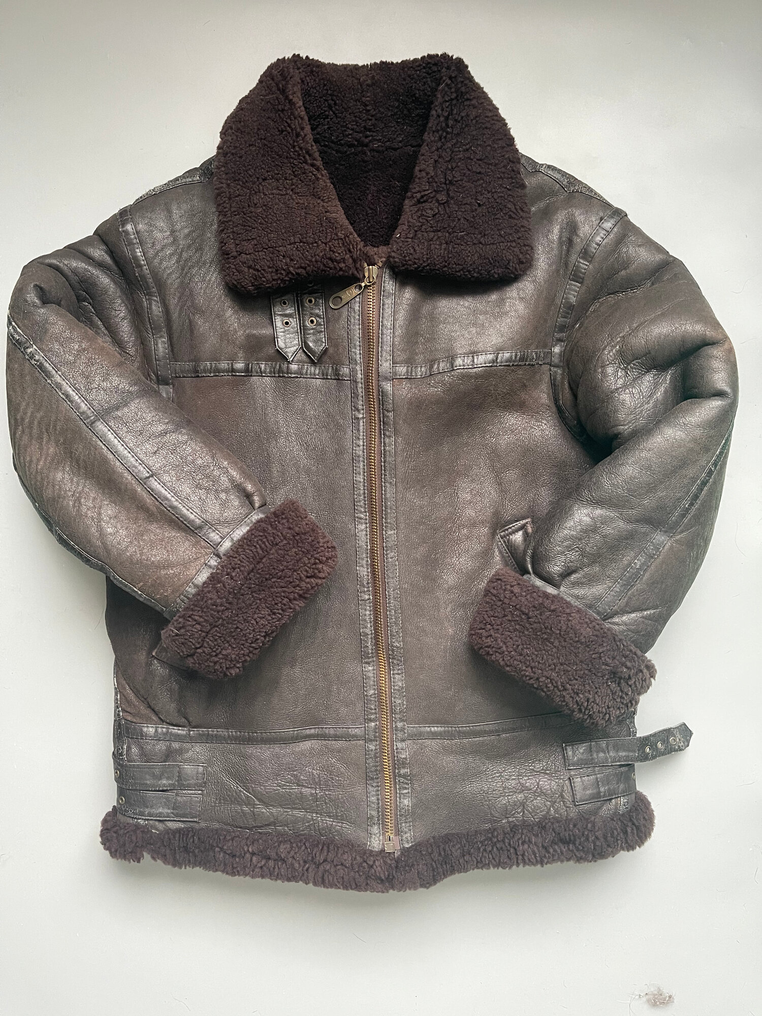 Дубленка мужская тм YOUNG пилот type B-3 капюшона НЕТ р.52-54 /12643/