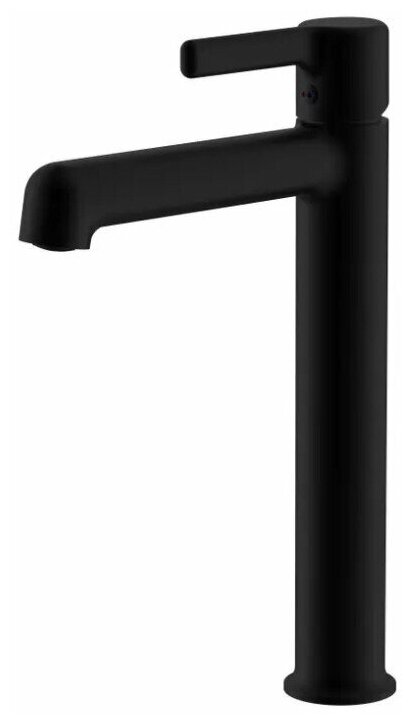 Высокий однорычажный, монолитный смеситель Haiba для раковины, накладной чаши-раковины, черный