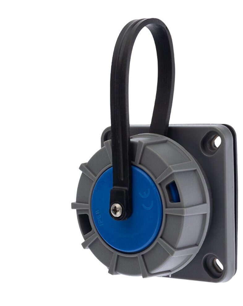 Настенная влагозащищенная розетка REXANT с крышкой 16 А, 2Р+РЕ, IP68, 250 В