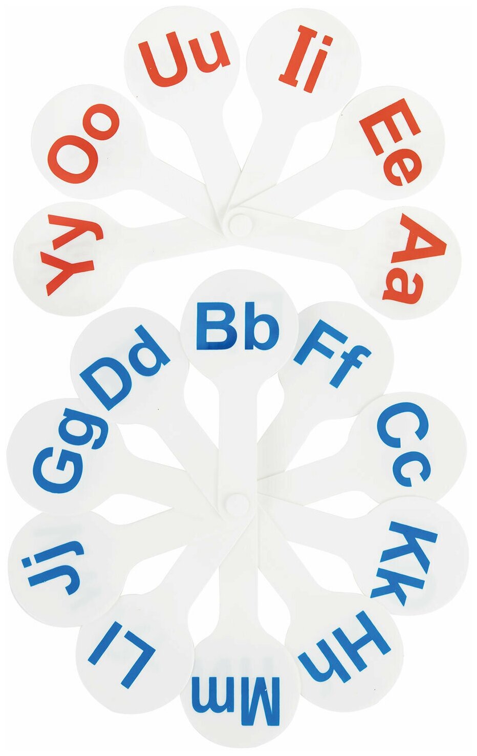 Веер-касса "Английские гласные и согласные" юнландия, набор 2 штуки, европодвес, 270561