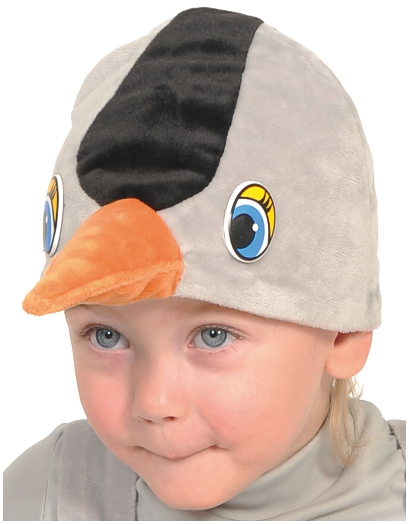 Карнавальная маска - шапочка "Журавль" размер 52-54.