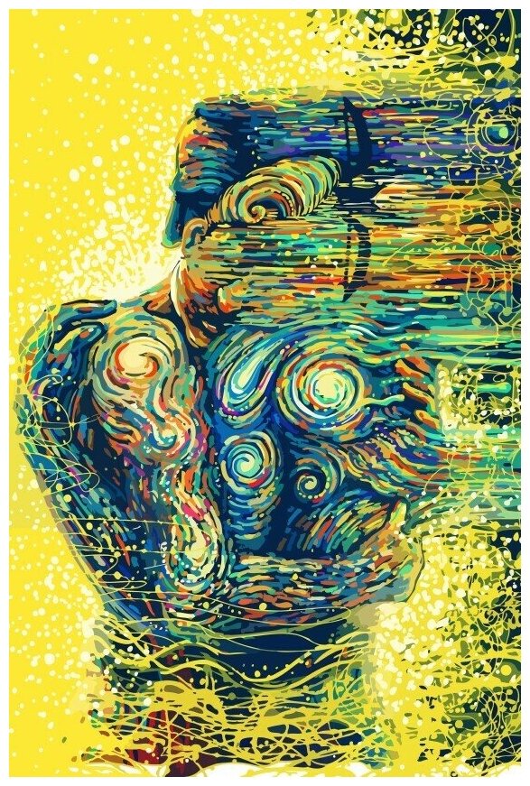 Картина по номерам на холсте эзотерика души тела космоса провидения таинств йога - 7893 В 60X40