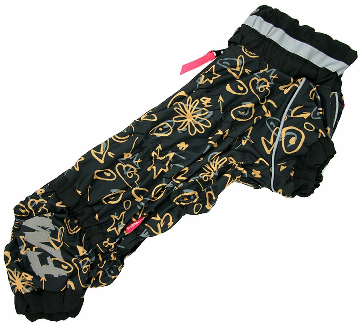 FOR MY DOGS дождевик для таксы черный для мальчиков 529SS-2021 M (TM1)
