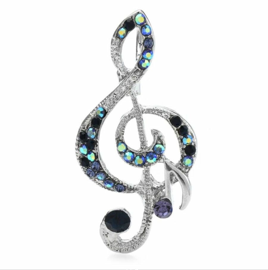 Брошь, стразы