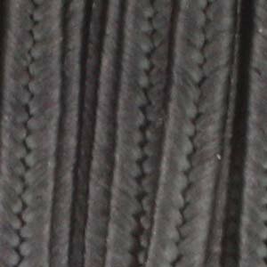 Сутаж, 3х1мм, вискоза, цвет черный, 5 метров