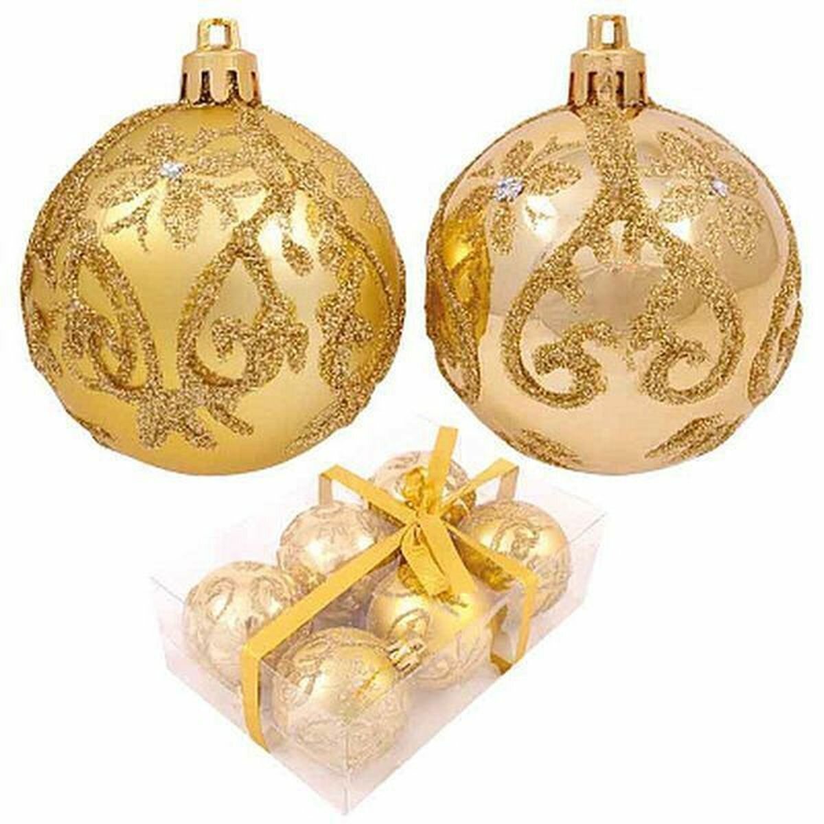 Набор шаров 6 шт, 6 см пластмасса PBD6-6-834-G