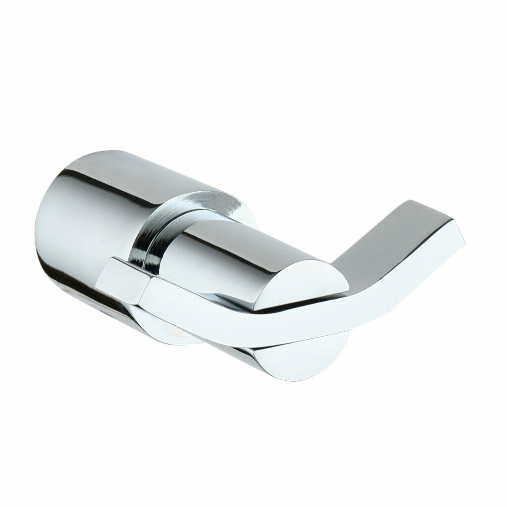 Двойной крючок Delphinium 5401, хром, настенный, Китай