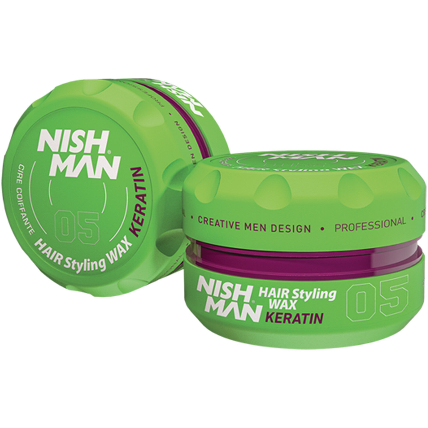 Воск для волос NISHMAN AQUA HAIR STYLING WAX 05 KERATIN Аромат: лесные ягоды, 100 мл