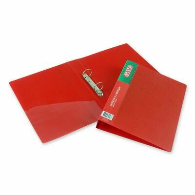 Папка на 2-х кольцах Attache F502/07, А4, 35/42мм, пластик, красная 50286