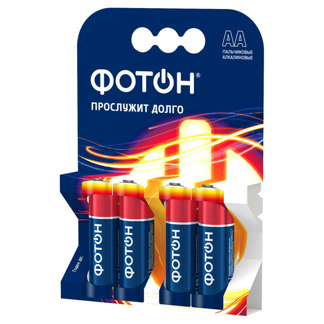 Фотон LR6 KP4 батарейка 4 шт в упаковке для пультов и часов совместима с устройствами