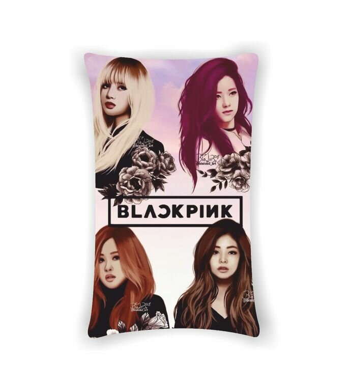 Подушка вертикальная Blackpink, Блэкпинк №5, Картинка с двух сторон