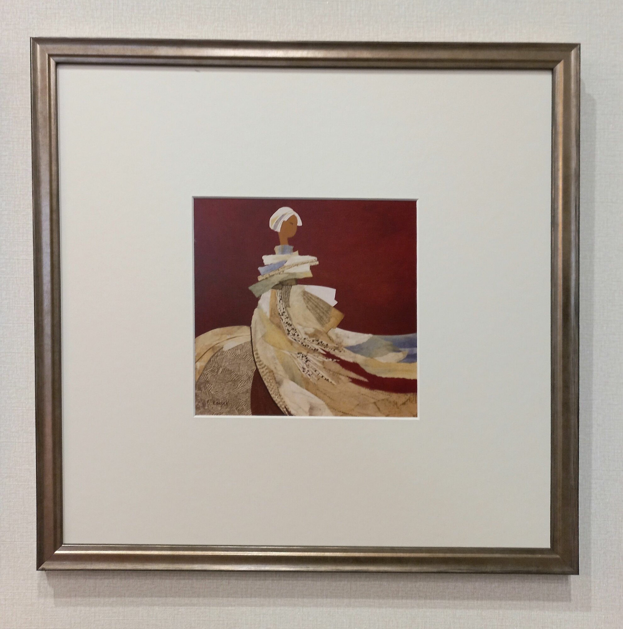 Декоративное панно Loesh 40х40, рамка дерево, паспарту