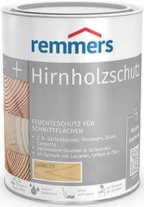 Пропитка для Защиты Торцов Remmers Hirnholzschutz 0.75л Бесцветная для Внутренних и Наружных Работ.*