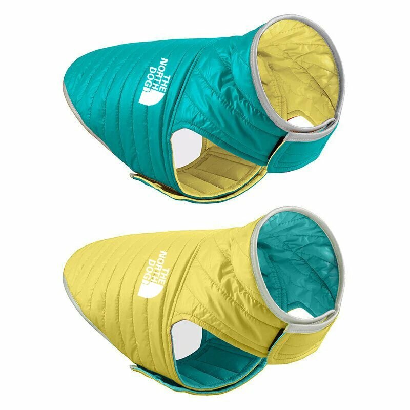 Пальто для собак The North Face желтое, XS