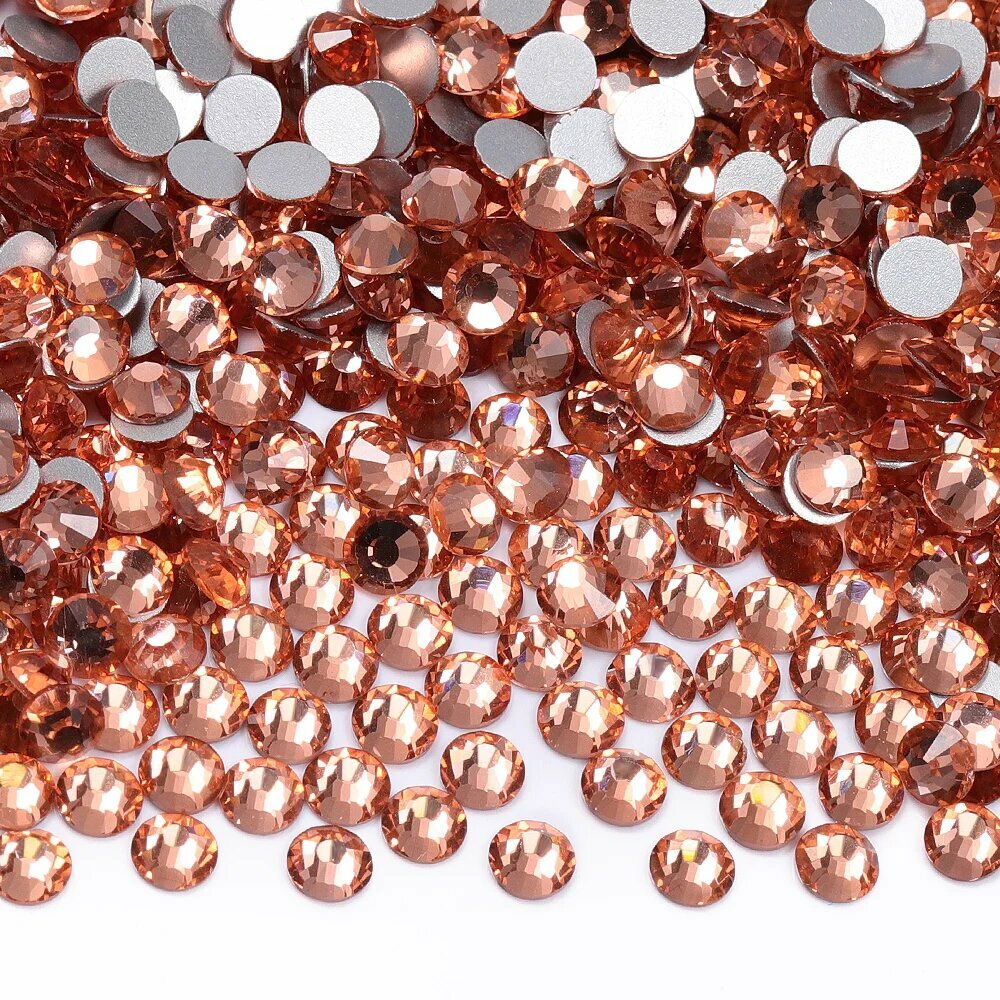 Стразы стеклянные Champagne SS6-SS30, 1440шт