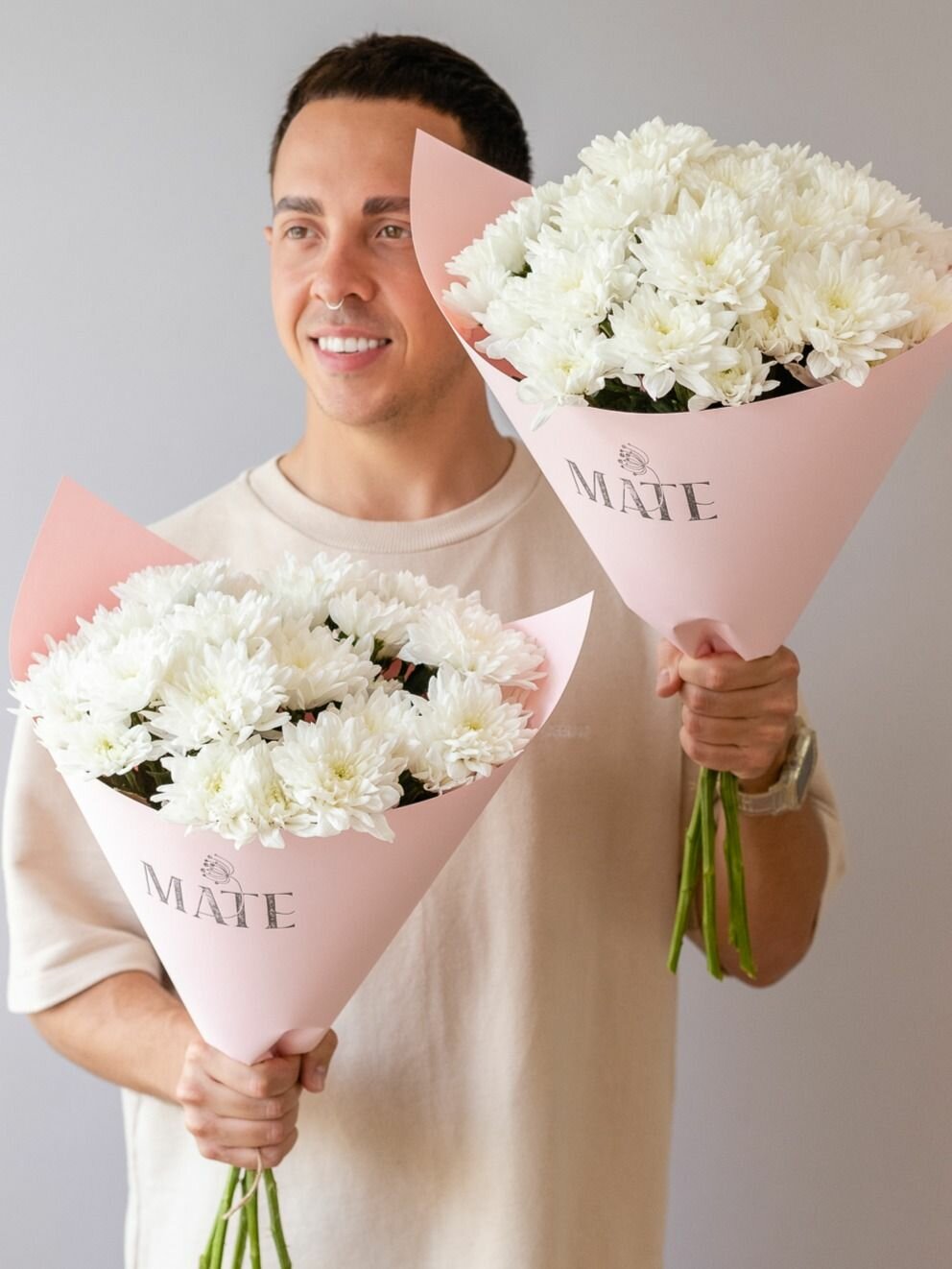 Букет из хризантемы