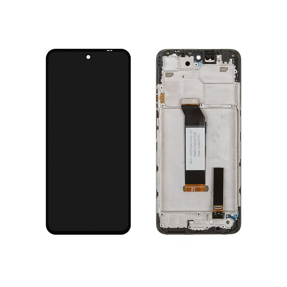 Дисплей (экран) в сборе с тачскрином для Xiaomi Poco M3 Pro 5G, Redmi Note 10T, 10 5G черный с рамкой (Premium LCD) / 1080х2400