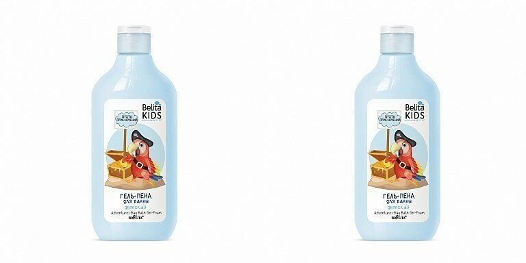 Белита Гель-пена для ванны Belita Kids Бухта Приключений для мальчиков 3-7 лет, 300 мл 2 шт