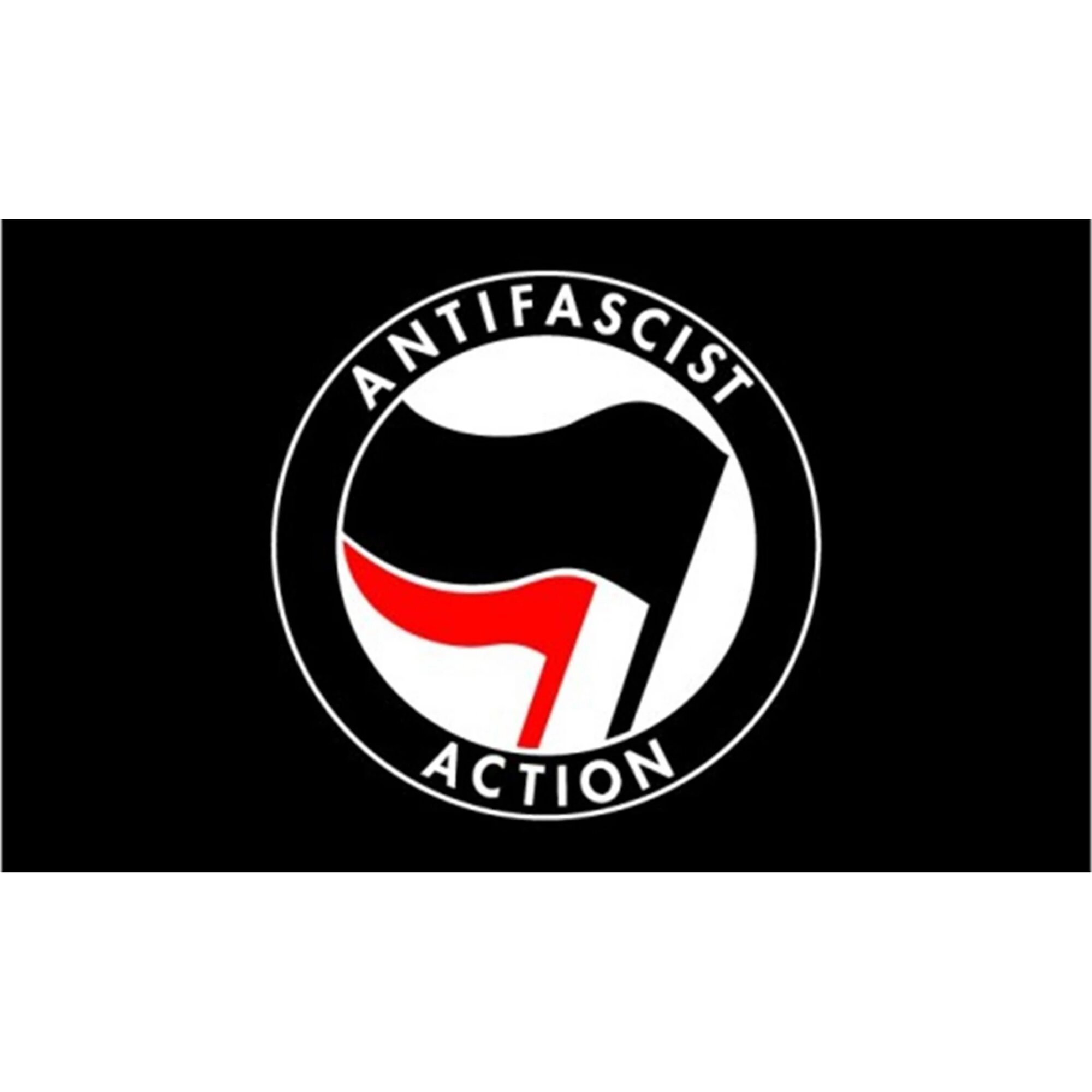 Флаг Antifascist Action черный 90x150 см