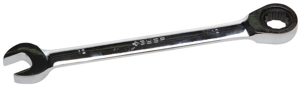 Комбинированный трещоточный гаечный ключ ЗУБР Профессионал 12 мм (27074-12_z01)