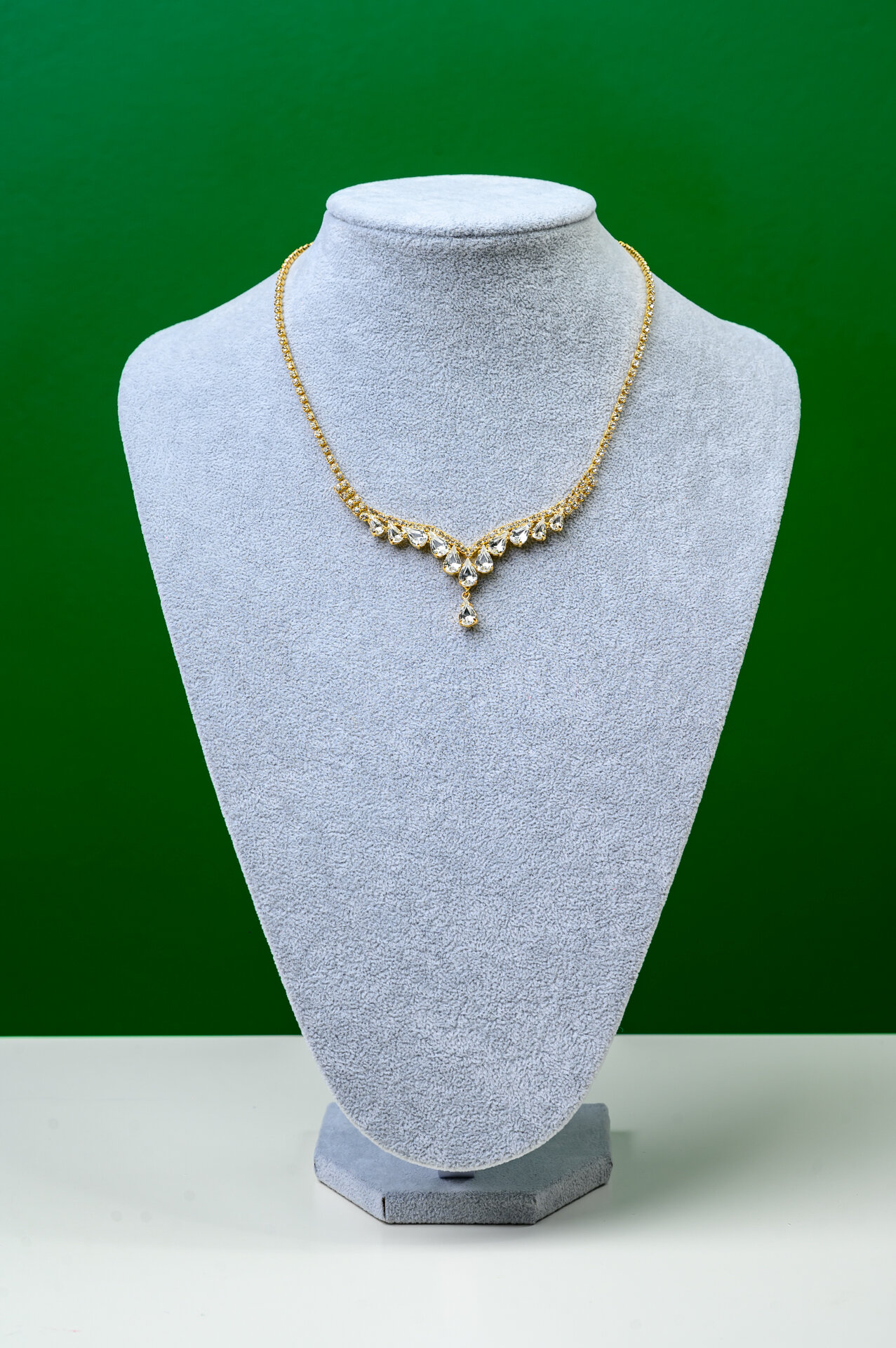 Колье, хрусталь, стекло