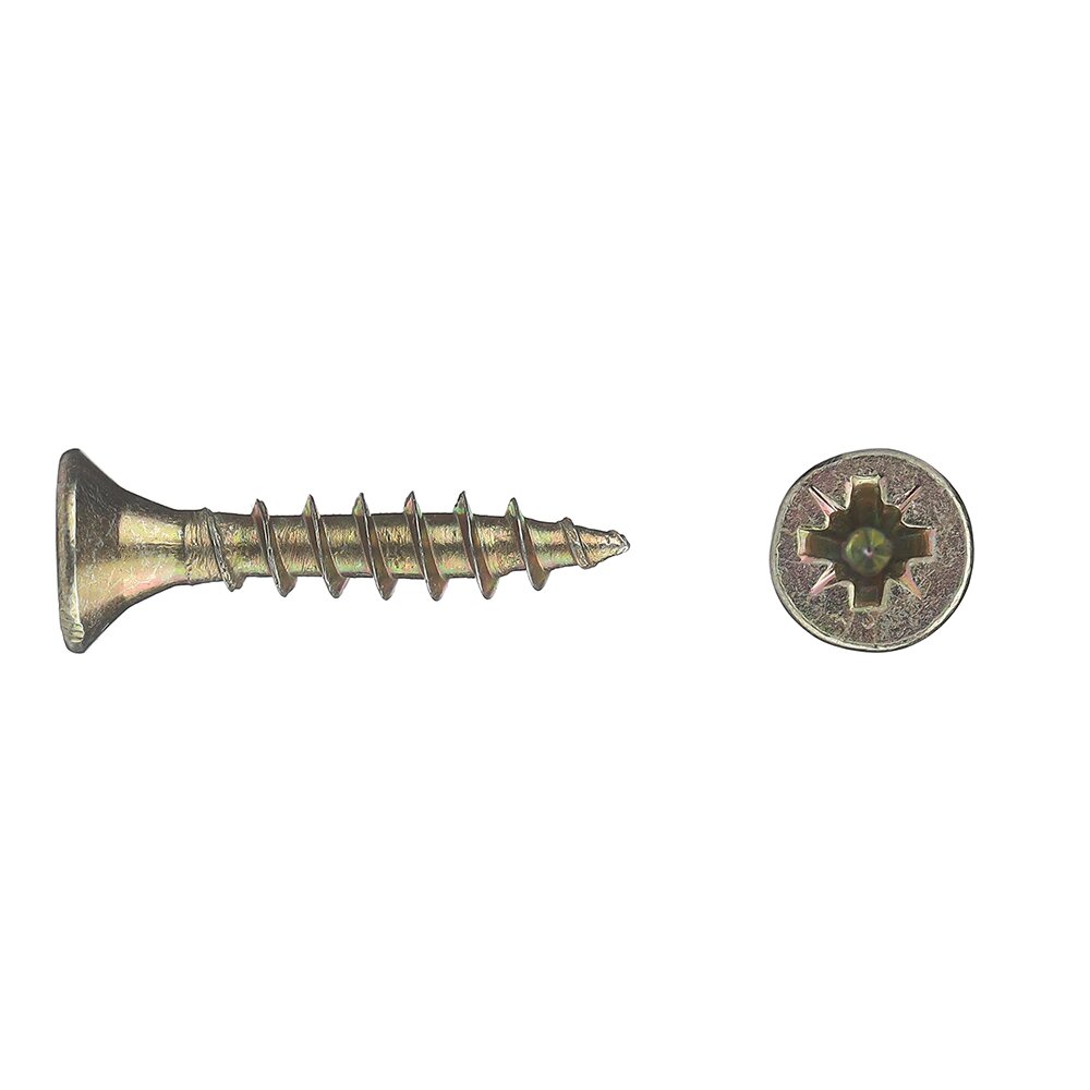 Шурупы универсальные FIXBERG, 3,0 х 16 мм, желтопассированная сталь, 35 шт