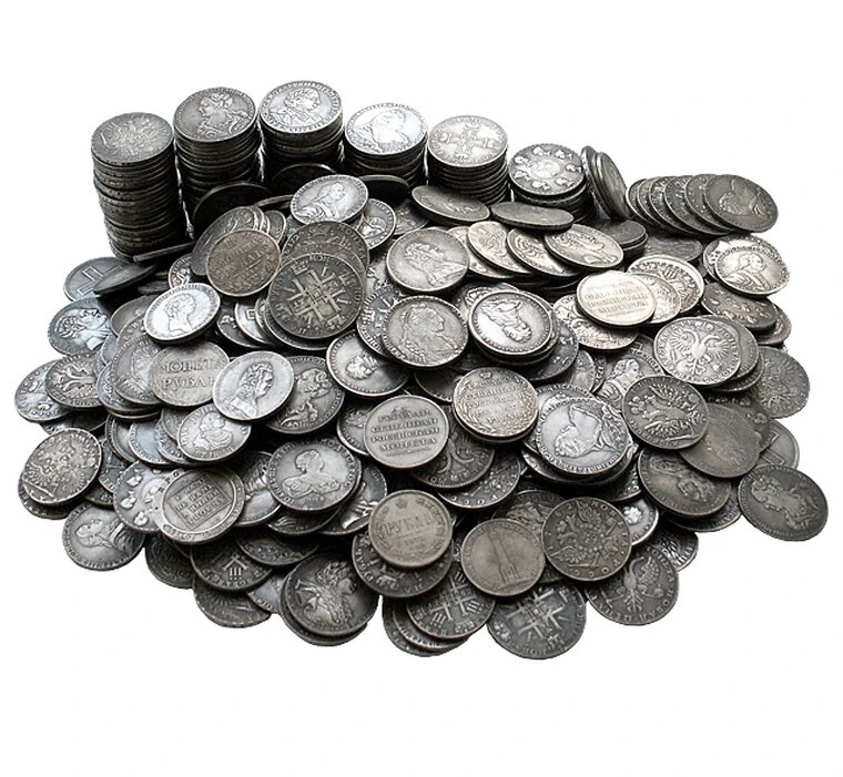 300 серебряных монет ОПТом царские рубли сувенирная копия монеты, нумизматика, деньги для коллекции