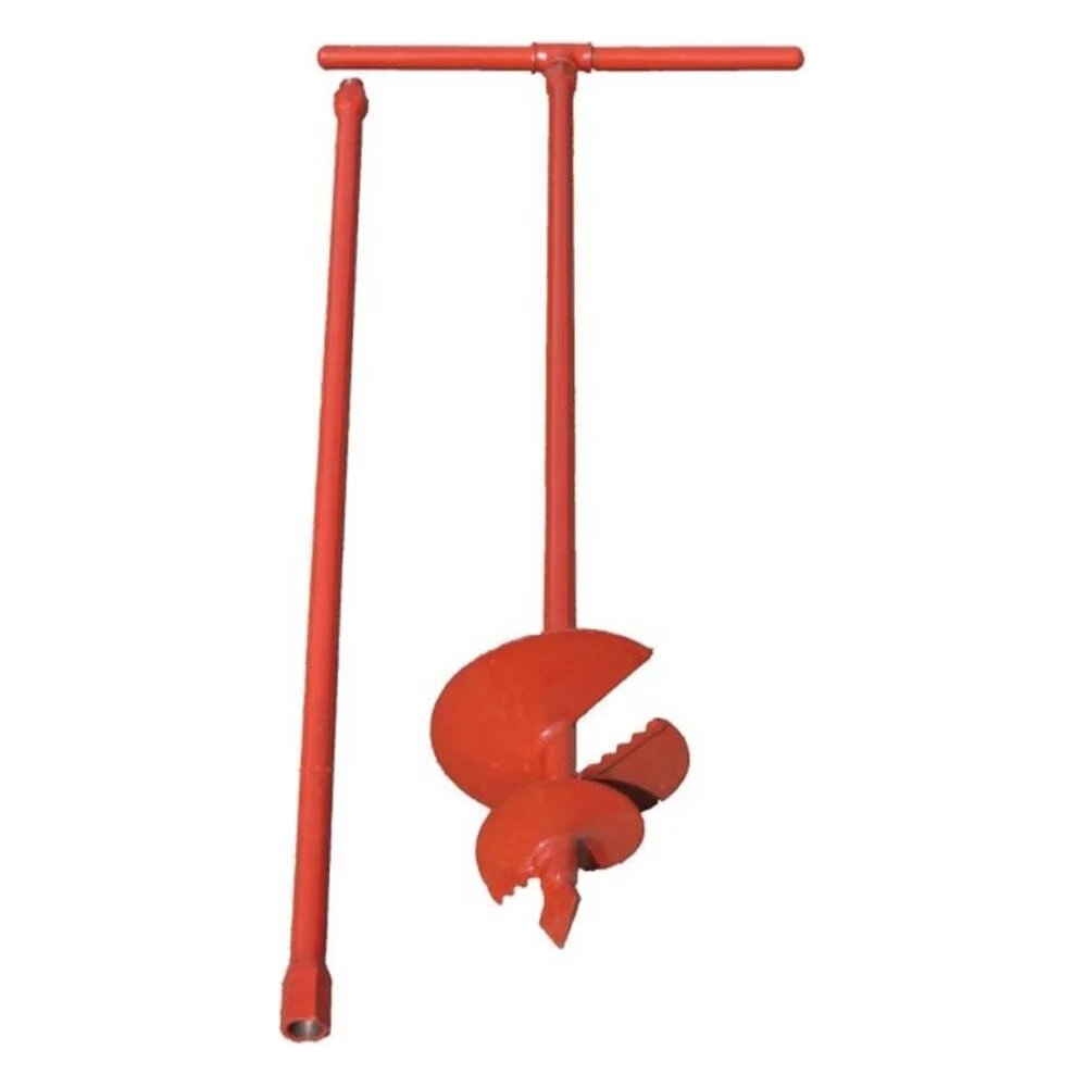 Бур, WORKY, WORKY 100мм ручной садовый +удлинитель 1 метр (общая длина 2 м) ARD128380, бурения лунок, приспособление