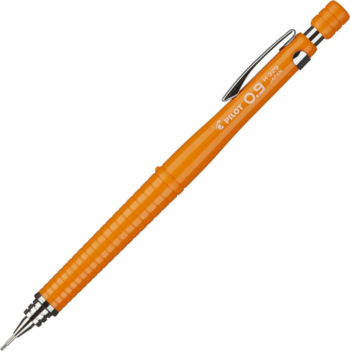 Карандаш механический Pilot H-329 (0,9мм, с ластиком, корпус оранжевый) (H-329-O), 1шт.