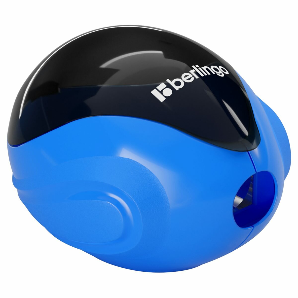 Точилка ручная пластиковая Berlingo Round (1 отверстие, с контейнером) 18шт. (BBp_15001)