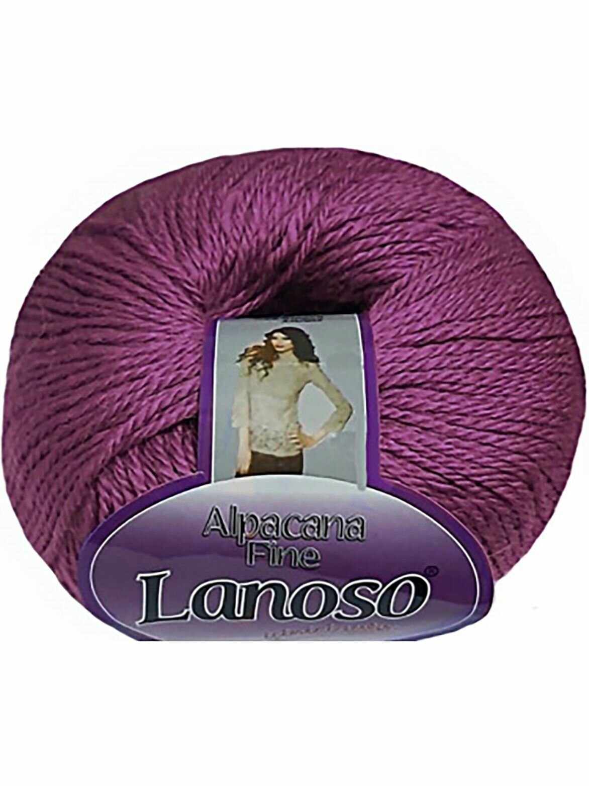 5 Мотков, Lanoso ALPACANA FINE, 35% Шерсть, 25% Альпака, 40% Акрил / 100 гр. - 220 м, Цвет-945