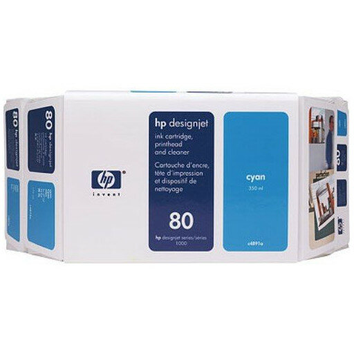 Картридж HPDJ C4891A №80, комплект для С4821А+С4871 для 1050С/1055CМ голубой
