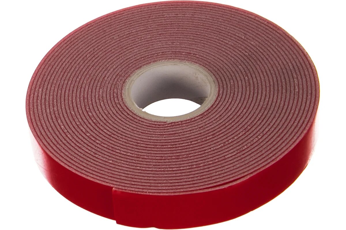 MEGAPOWER ET-155PRO двухсторонняя клейкая лента 15 мм × 5 м красная профессиональная