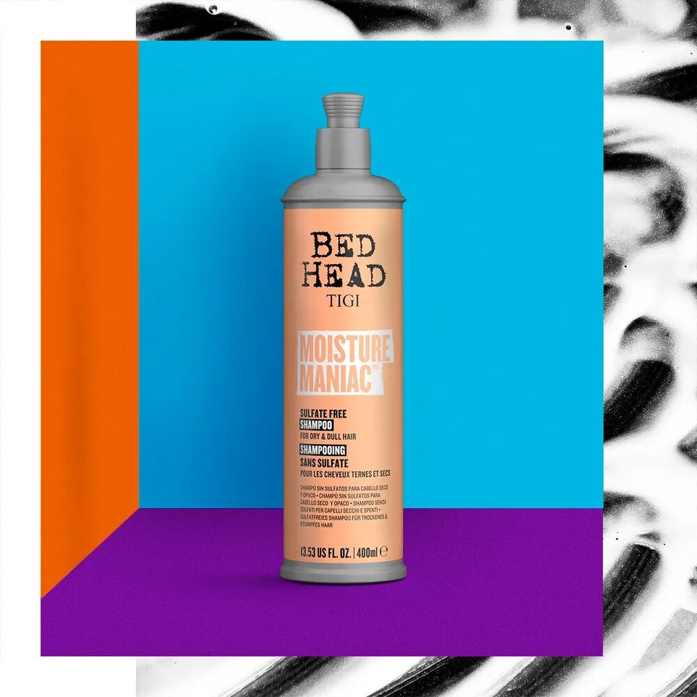 Шампунь TIGI BED Head Moisture, увлажняющий, бессульфатный для объема, для сухих волос, 400мл