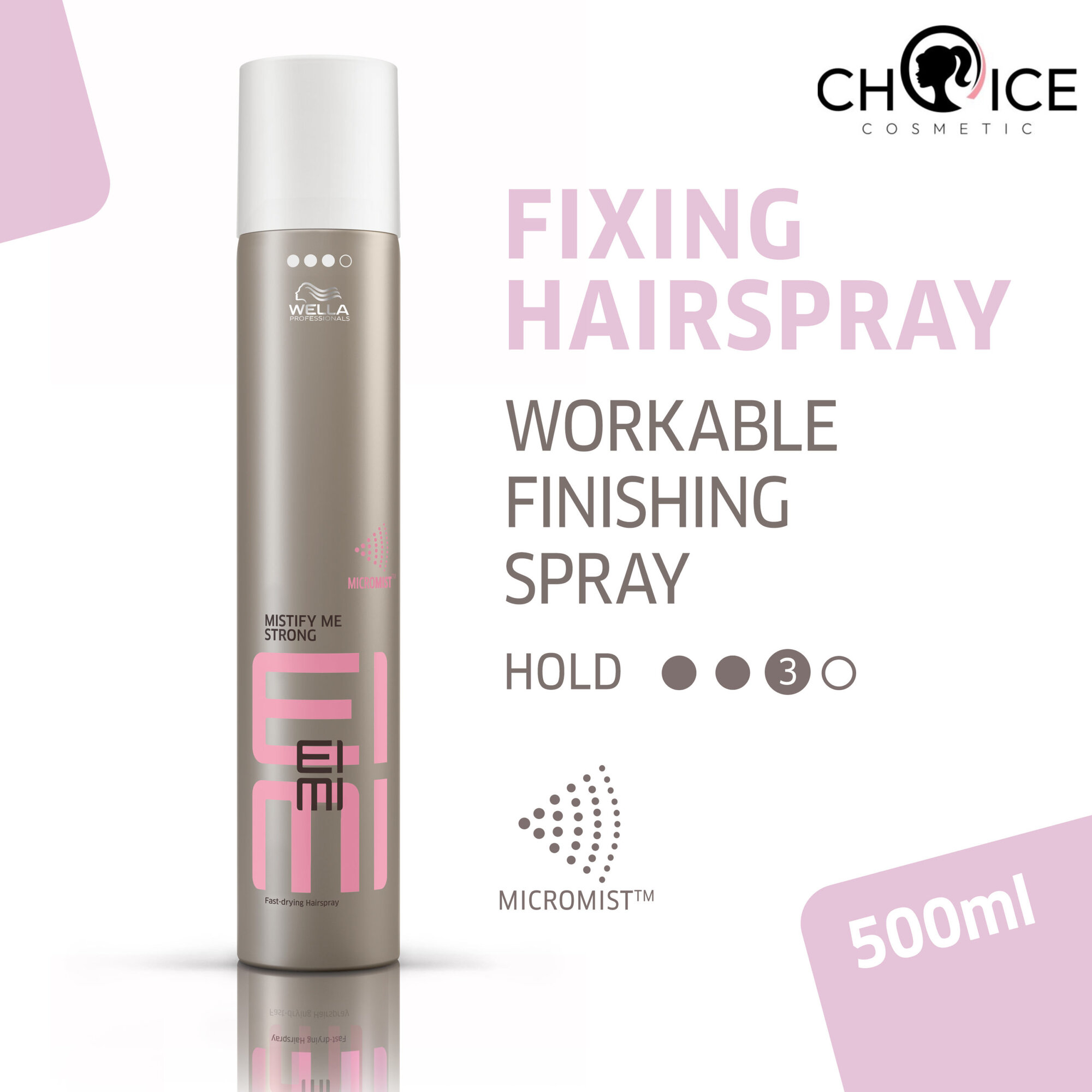Wella Professionals / Сухой лак сильной фиксации EIMI Mistify Me, 500 мл