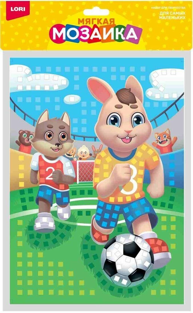 Мягкая мозаика из ЭВА LORI Футболисты большой набор, в пакете (Кэ-022)