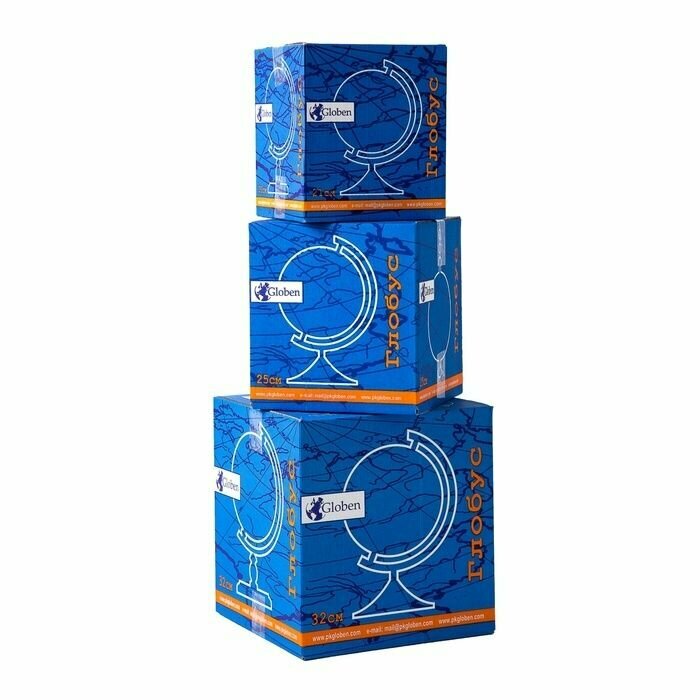 Глобус Globen физико-политический 210 мм, Рельефный с подсветкой, Классик (К022100091)