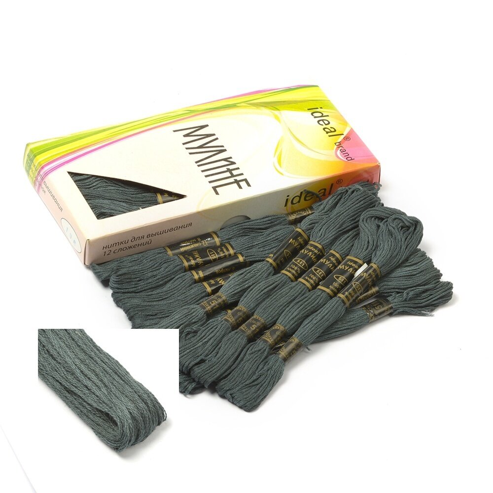 Нитки мулине IDEAL 100% хлопок, 24х8 м, цвет 511 (МУЛ. ТВ. IDEAL.511)