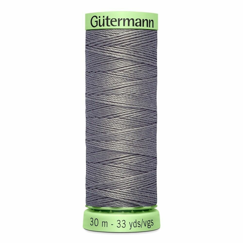 Декоративная нить Gutermann Top Stitch 30/30 м для декоративной отстрочки, 100% полиэстер, цвет 496 серо-стальной, 5 шт (3)