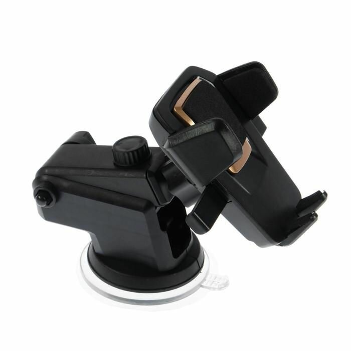 Держатель смартфонов Cartage Автомобильный, на присоске, раздвижной 6,5-10 см, черный