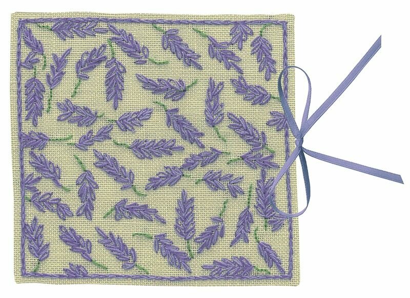 Набор для вышивания Le Bonheur Des Dames Чехол для игл, Etui A Aiguilles Lavande, Лаванда, 12х12 см (ND. BD.3467)