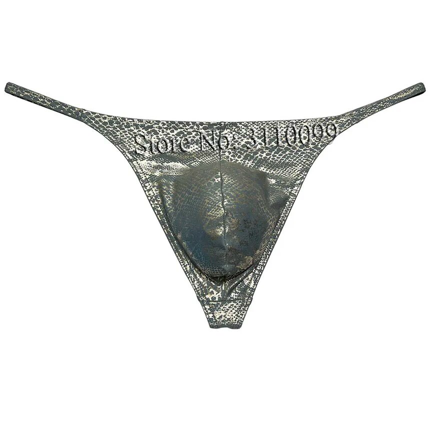 Мужские Блестящие стринги, нижнее белье, Классический чехол, Т-образная L, Army Green with Gold