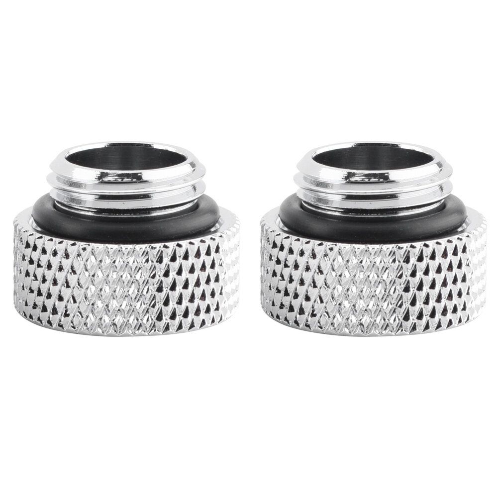 2pcs Water Cooling G1/4 Male to Female Extender Fitting Adapter Screw Seat (7mm)